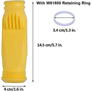 Wadoy W69698 Diaphragm Compatible with Zodiac Baracuda G3 G4 Pool Cleaner with Retaining Ring W81600 Heavy Duty Replacement Parts (Pack of 4)
