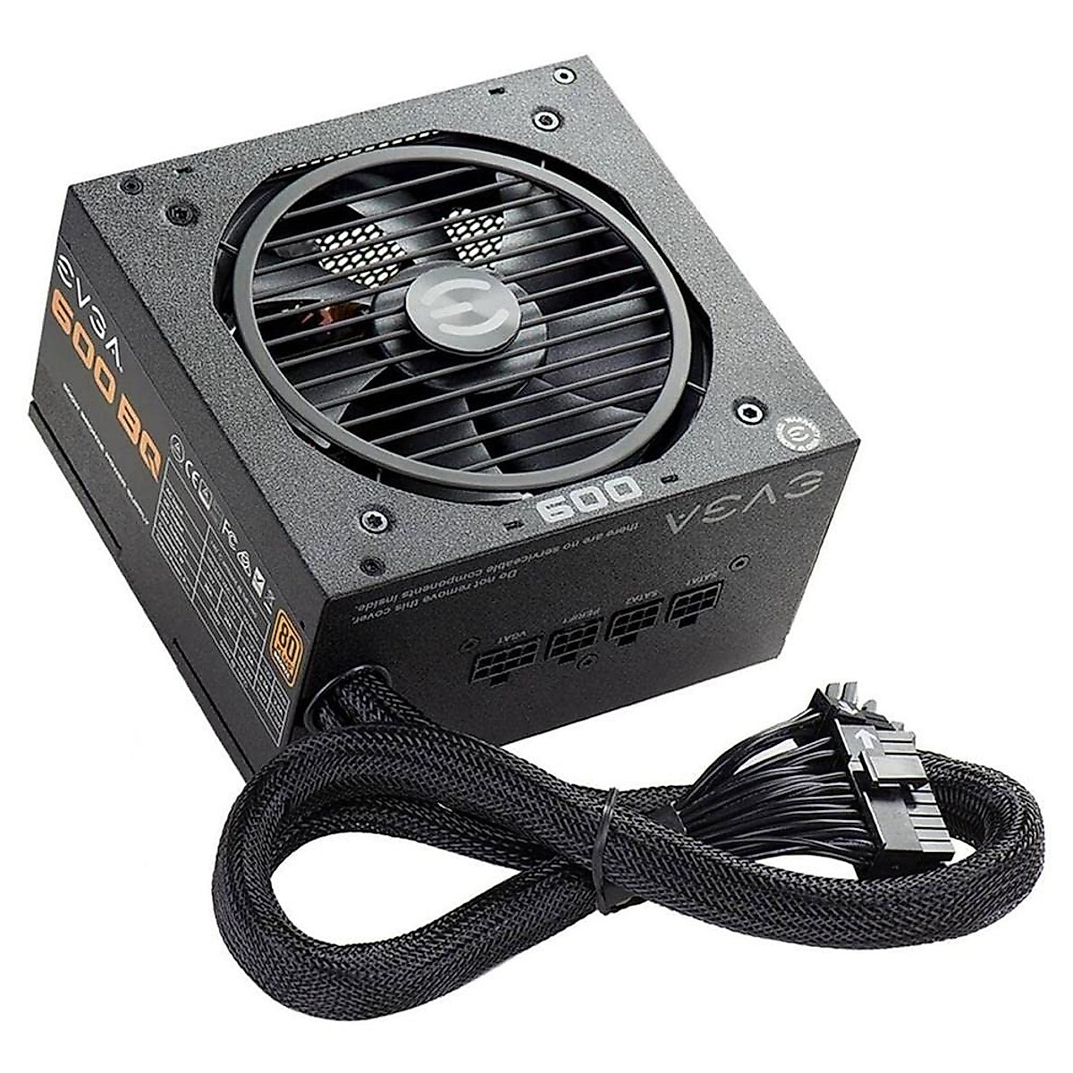 EVGA 110-BQ-0600-K1 600 BQ, 80+ Bronze 600W, Semi Modular, FDB Fan, 3 Year Warranty, Power Supply