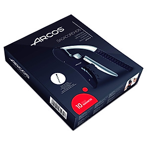 ARCOS Nitrum Stainless Steel. Series Accesorios. Leek and beautiful design for any food enthusiast. Perform flawlessly but also add a touch of elegance to any kitchen. Color Black and Grey.
