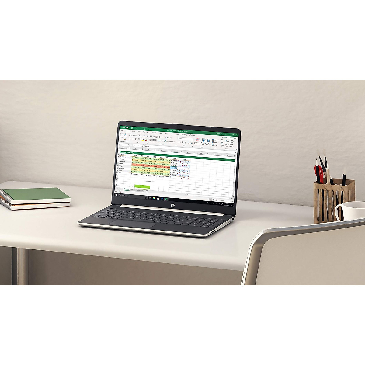 HP New 15.6" HD Touchscreen Laptop Intel Core i3-1005G1 8GB DDR4 RAM 128GB SSD HDMI Bluetooth 802.11/b/g/n/ac Windows 10 15-dy1731ms Silver