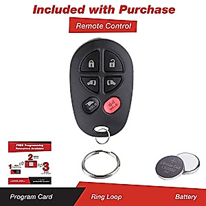 KeylessOption Keyless Entry Remote Control Mini Van Key Fob Replacement for GQ43VT20T