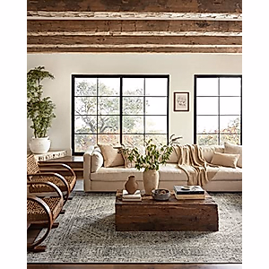 Loloi Magnolia Home by Joanna Gaines x Sinclair Natural/Sage 7'-6" x 9'-6" Area Rug