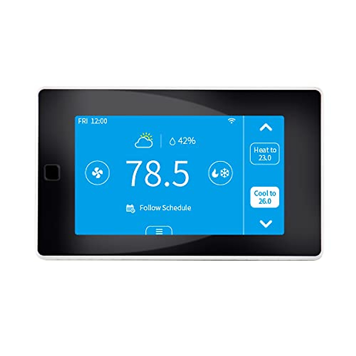 Ubipol Smart WiFi 7 Day/4 Periods Programmable Touchscreen Home Thermostat with Zone Remote Sensor, Compatible with Alexa and Google Assistant