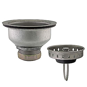 Design House 542985 4-inch Square Corner Hinge, S304 with Basket and Spring Clip, Satin Stainless Steel