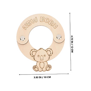 Alasum 16 Pcs Wardrobe Dividers Baby Clothes Size Divider Newborn Clothes Infant Hangers Clothes Size Buckles Wooden Baby Closet Dividers Baby Clothing Hanger Dividers Wood Closet Divider