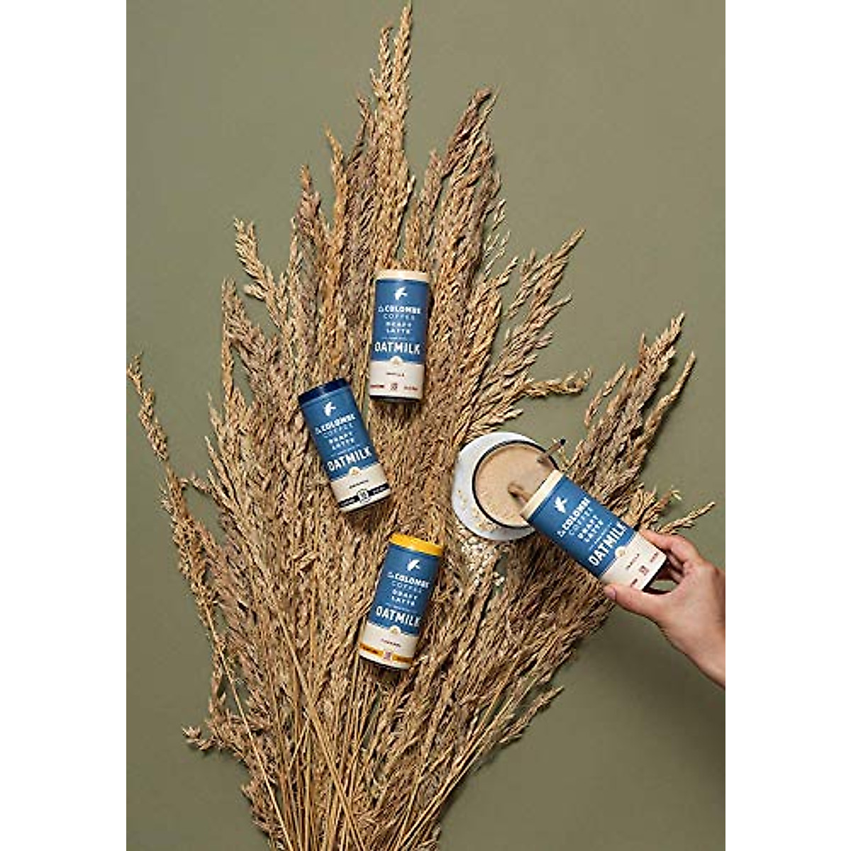 La Colombe Oatmilk Coffee - Draft Latte, Coffee Caramel, 9 Fl Oz (Pack of 12)