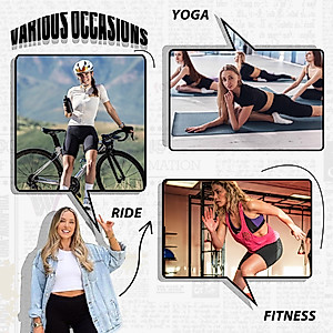 Sundwudu 4 Pack Biker Shorts for Women - 5”/8” High Waist Tummy Control Summer Workout Shorts for Running Yoga Athletic