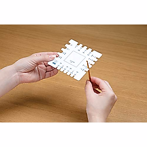 Clover Swatch Ruler & Needle Gauge, White