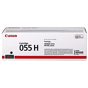 Canon CRG 055 High Yield Capacity Toner Cartridge for MF745, 743, 741, Bundle with Black 7600 Pages Yield/Cyan, 5900 Pages Yield/Magenta, 5900 Pages Yield/Yellow, 5900 Pages Yield