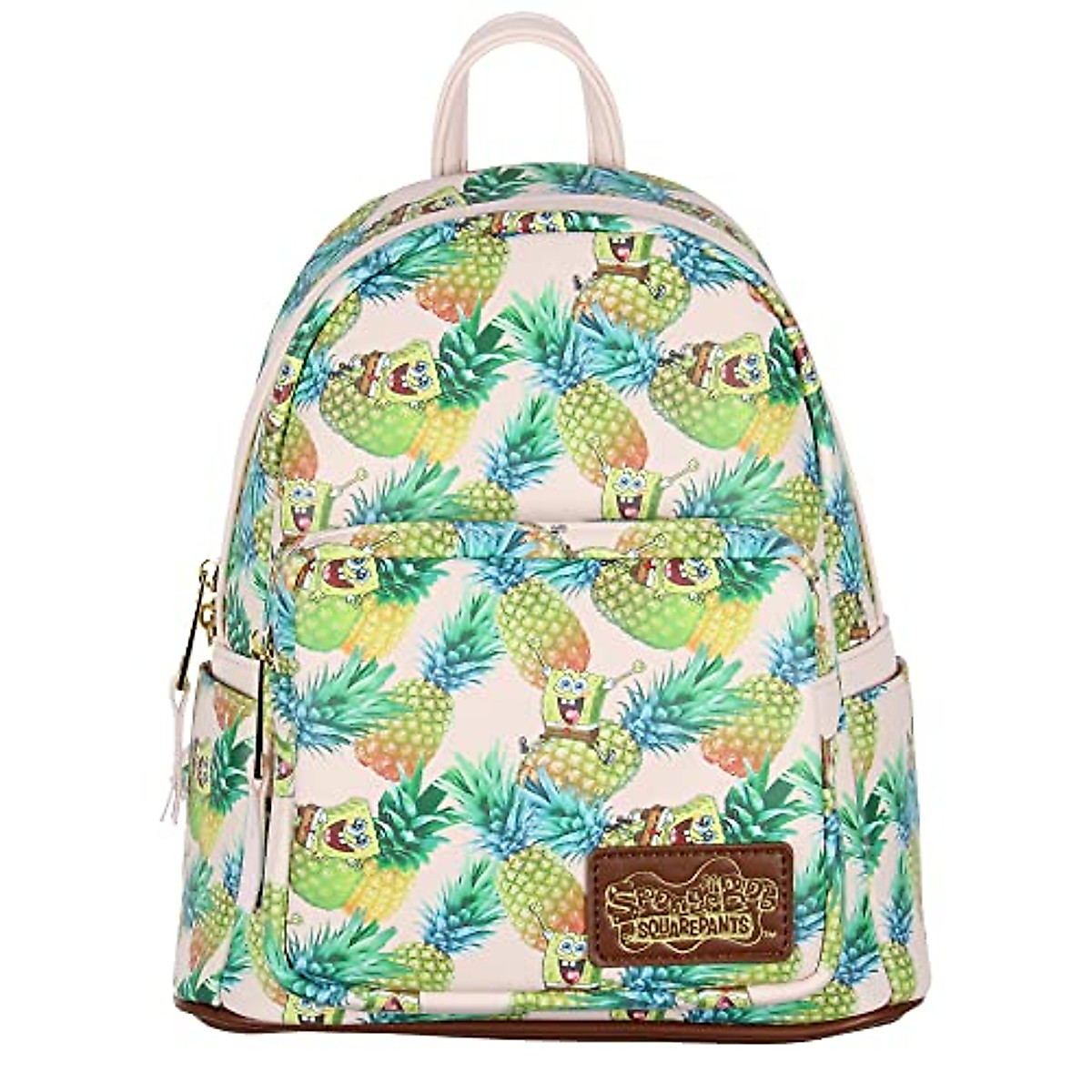 INTIMO Nickelodeon SpongeBob SquarePants Cartoon Pineapple Tossed Print Mini Backpack