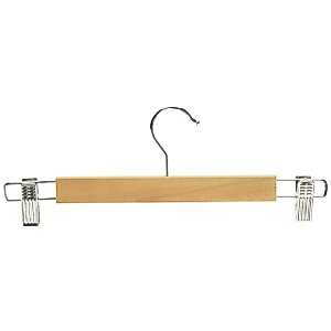 Whitmor GRADE A Natural Wood Skirt Hangers (Set of 5)