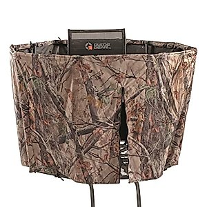 Guide Gear Half Hunting Blind Enclosure 20' Tripod Deer Stand Cover, Camo