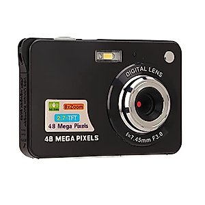 GOWENIC 4K Digital Camera with 2.7in LCD Screen, 48MP High Resolution 8X Zoom Shake Pocket Camera for Photography Vlogging, Supports 128GB Memory Cards