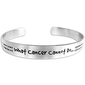 Lolo Jewelry What Cancer Cannot Do Womens Cuff Bracelet