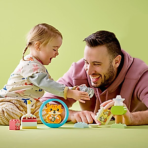 LEGO DUPLO My First Puppy & Kitten with Sounds 10977 Pet Animal Toys for Toddlers 1 .5-3 Years Old, Early Development Set with Large Bricks