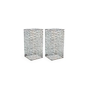Front of the House BRI011PTI28 FOH, Risers, Set of 2, 13" Height, 6.5" Width, 6.5" Length, Patina