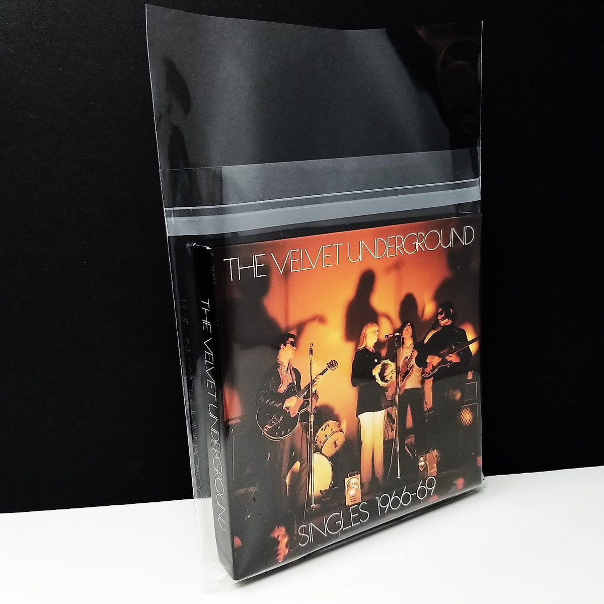 45rpm Large Box Set Sleeves (x5) 2mil + Seal Up Overhang - 7" Vinyl Record (+1 Free Dj Magnet)