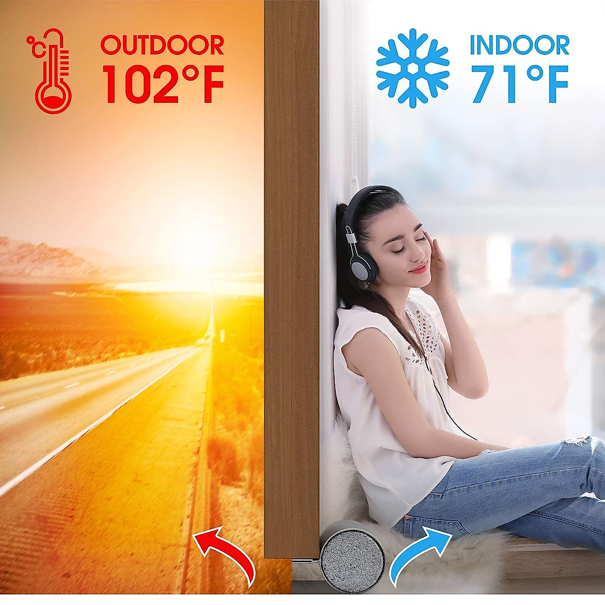 Door Bottom Sealing Strip Removable and Washable Under Door Draft Stopper Home Dorm Bedroom Sound Proof Noise Reduction Door EVA Draft Stopper Gray