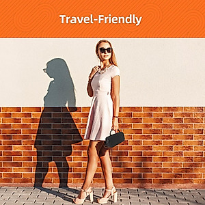 Gepicest Rog Ally Case Compatible with ASUS Rog Ally Handheld Console Gaming Accessories Carrying Bag Fit Original Charger Dock w/ Hard EVA Game Console Stand 2023 Traveling Storage Case-Orange Black