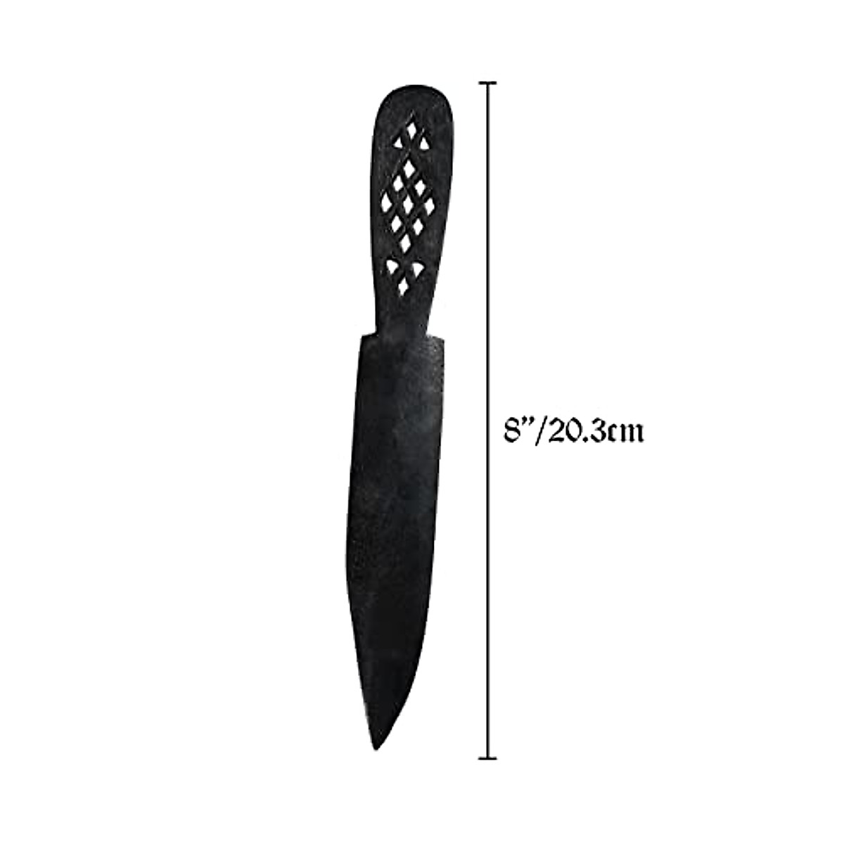 Mythrojan Wooden Knives, Athame Wiccan Wooden Handmade Knife Pagan Witch Wizard Wicca – Black