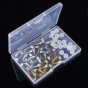 18 Pieces Clip-on Earrings Converter Components with Post for Non-Pierced Ears 3 Colors and Comfort Earring Pads