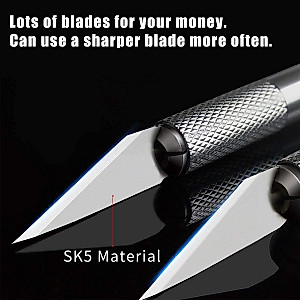 DIYSELF 300 PCS Exacto Knife Blades 11, High Carbon Steel Exacto Blades, Craft Knife Blades, 11 Exacto Knife Refill Blades with Storage Case for Scrapbooking, Stencil, Exacto Replacement Blades