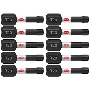 BOSCH ITT20102 2-Pack 1 In. Torx #20 Impact Tough Screwdriving Insert Bits
