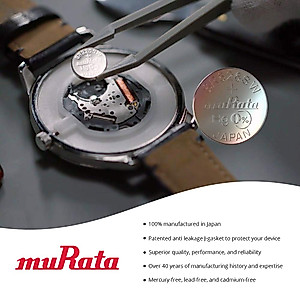Murata 392/384 Battery SR41/W/SW 1.55V Silver Oxide Watch Button Cell (10 Batteries)