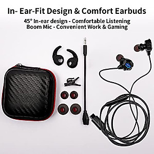USB C Earbuds with Boom Mic for iPhone 15 Pro Max Gaming Headset Wired in-Ear Type C Earphones Noise Canceling USB C Headphones for iPad OnePlus 10 Samsung Fold 5 4 Flip 3 S23 S22 S21 Pixel 7 Pro 6A
