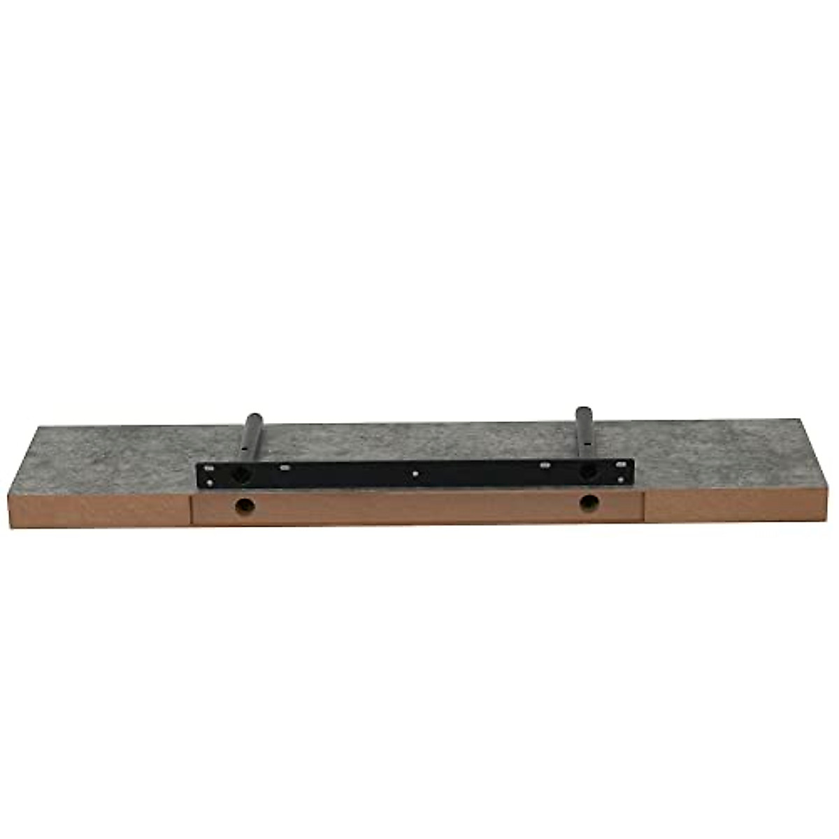 Household Essentials Floating Wall Shelf, Slate Grey