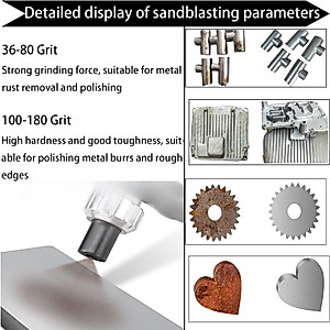 6 LBS #80 Grit Aluminum Oxide Blast Media - Premium Long-Lasting Sand Blasting Media, High Abrasive Force Sand Blaster Sand for Metal, Sandblasters, Blasting Cabinet, Blasting Guns (6 Pounds -80 Grit)