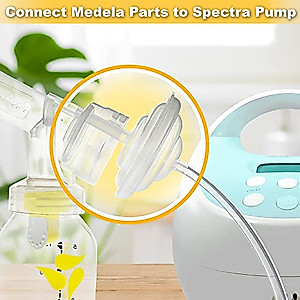 Nenesupply Long Stem Backflow Protector Use Medela Pump Parts Breastshield on Spectra S1 S2 and 9 Plus Breastpumps. Not Original Spectra Pump Parts Inc 2 Long Backflow Protectors