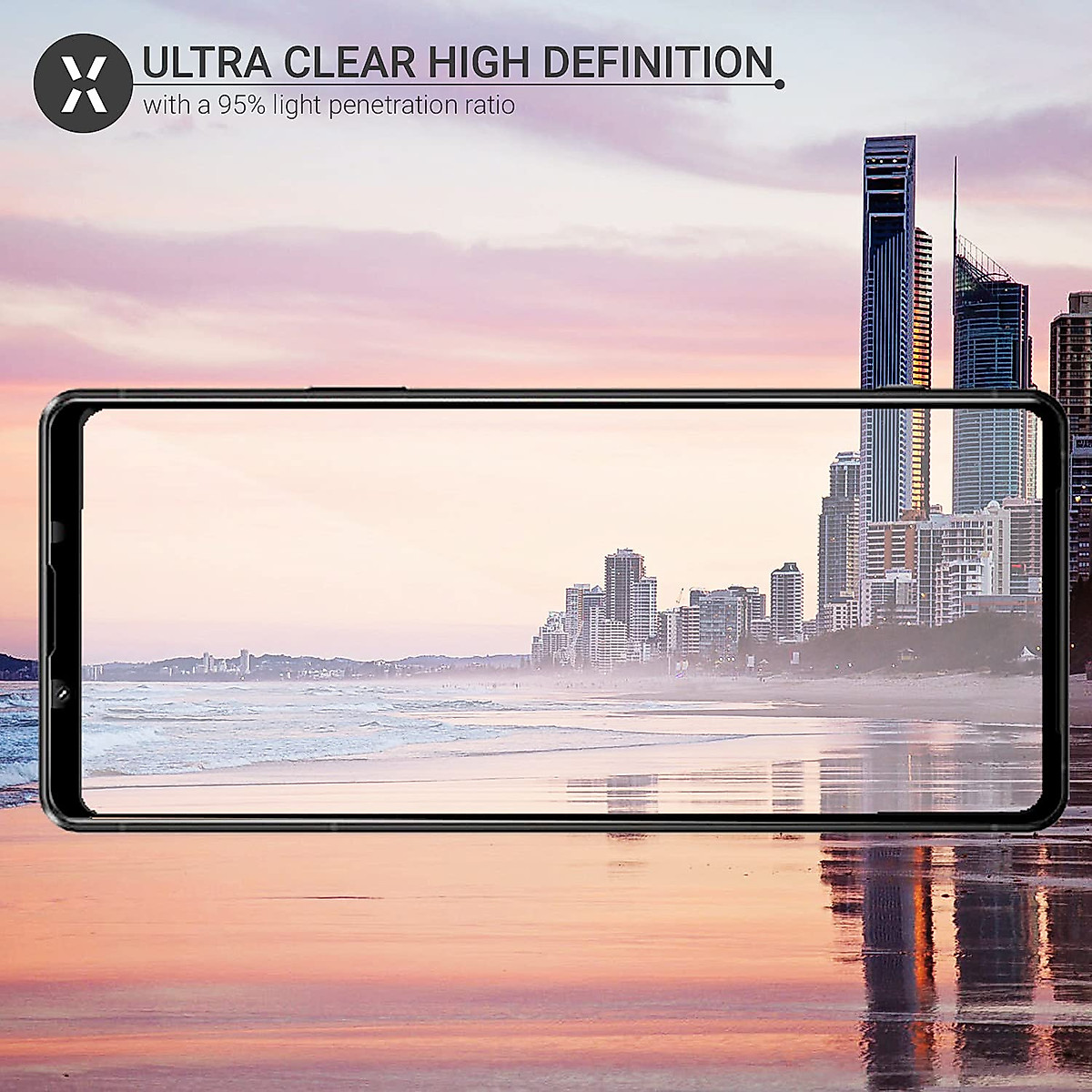 Olixar Screen Protector for Sony Xperia 1 III, Tempered Glass - Reliable Protection, Supports Device Features - Full Video Installation Guide