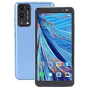Bewinner Rino8 Pro Unlocked Smartphone, 5.45 Inch 2GB RAM 32GB ROM Face Recognition Dual SIM 3G Unlocked Mobile Phone Quad Core Cellphone for Android 6.0(Blue)