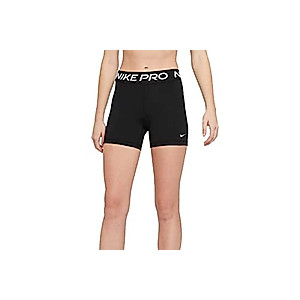 Nike Women's Pro 365 5in Shorts, Black White, M (810)