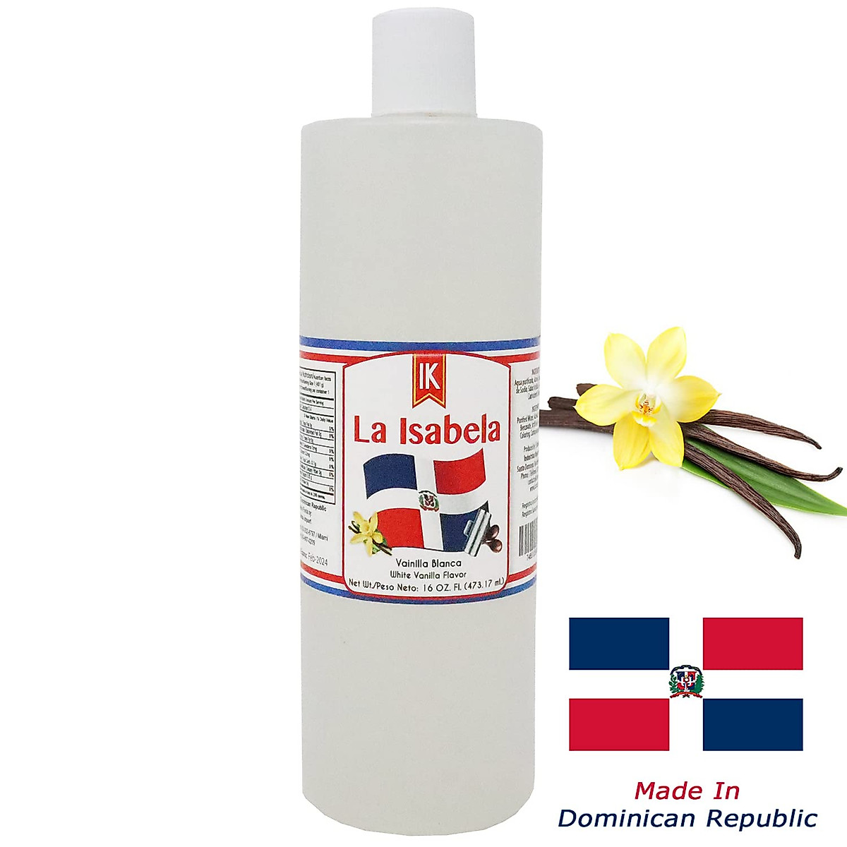 MBP Family Caribbean White Vanilla Extract From Dominican Republic 16 Oz.