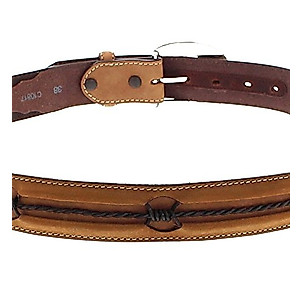 Justin Men's Fenced In, Bark, 36