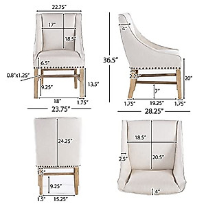 Christopher Knight Home James Fabric Dining Chair, Natural