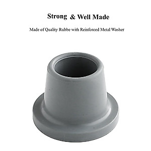 Shower Chair Tips Replacement Heavy Duty 4 Pack, Gray, 1 1/8’’ Rubber Tips for Shower Chair, Bath Chair, Shower Stool and Tub Transfer Bench, Non Slip Shower Chair Leg Tips Rubber Feet