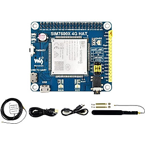 NGW-1Set 2G/3G/4G/GSM/GPRS/GNSS HAT for Raspberry Pi Based on SIM7600G-H Supports LTE CAT4 up to 150Mbps for Downlink Data Transfer
