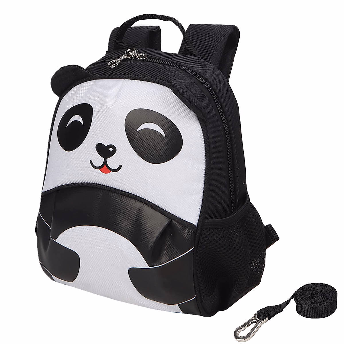 yodo Kids Insulated Toddler Backpack with Safety Harness Leash and Name Label - Playful Preschool Lunch Boxes Carry Bag, Panda