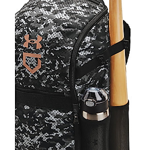 Under Armour Utility Baseball Backpack Print, (002) Black / / Metallic Gold, One Size Fits All