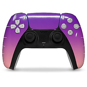 WraptorSkinz Skin Wrap compatible with Sony PS5 DualSense Controller Smooth Fades Pink Purple (CONTROLLER NOT INCLUDED)