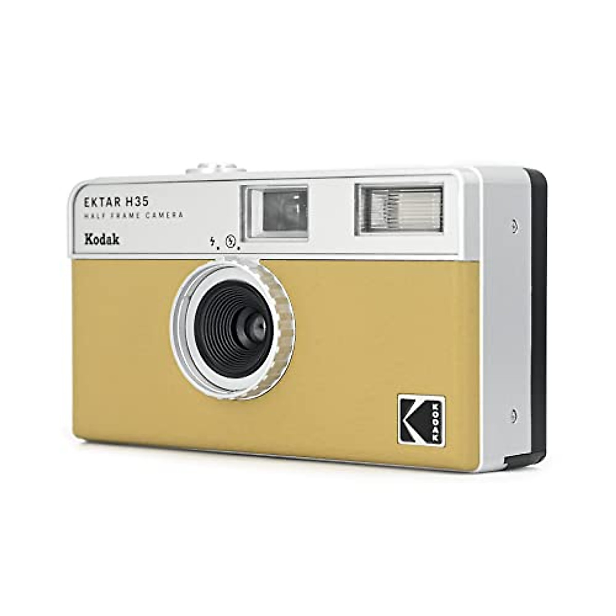 KODAK EKTAR H35 Half Frame Film Camera, 35mm, Reusable, Focus-Free, Lightweight, Easy-to-Use (Sand) (Film & AAA Battery are not Included)