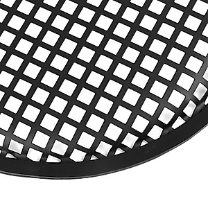 X AUTOHAUX 2pcs 10 Inch Black Car Audio Speaker Cover Metal Mesh Subwoofer Grill Horn Guard