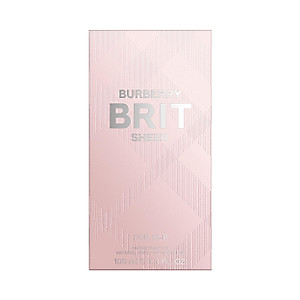 BURBERRY Brit Sheer Eau De Toilette For Her, 3.3 Fl Oz