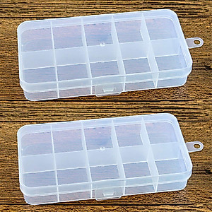 10 Grids Fixed Portable Plastic Organizer Container Storage Box (2 pcs)