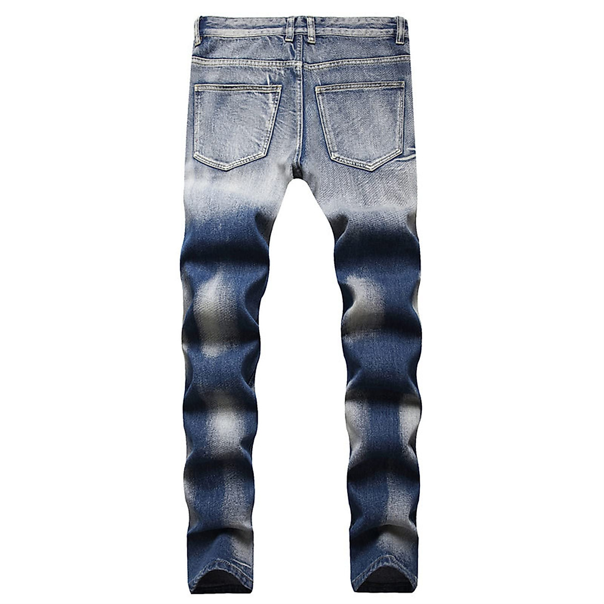 Ripped Jeans for Men Slim Fit Distressed Holes Stretch Denim Pants Classic Destroyed Straight Leg Comfort Jean (Blue,30)