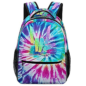 Fashion Share Love Backpack Water Resistant Rucksack Daypacks Schoolbag Lightweight Backpacks Large Capacity