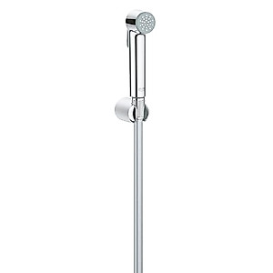 GROHE Vitalio Trigger Spray 30 - Wall Holder Set with Trigger Control Hand Shower (Hand Shower 36mm, TwistFree Shower Hose 1.25m, Wall Shower Holder 40mm), High Pressure Min. 1.0 Bar, Chrome, 26175001